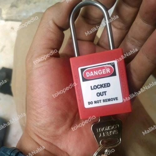 Jual Lockout Tagout Padlock SS Ukuran Panjang 38mm Ukuran 4mm diameter ...