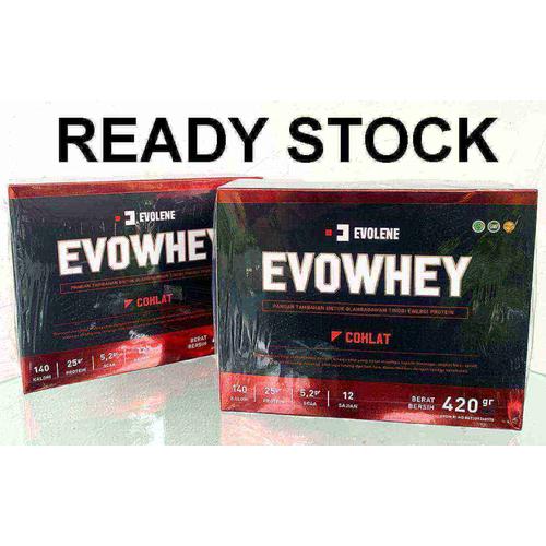 Jual EVOWHEY evo whey 12 Sachet 420 Gr Gram Evolene Whey Protein ...