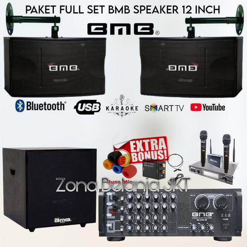Promo Paket Sound System Karaoke Set Full BMB 12 Inch + Subwoofer ...