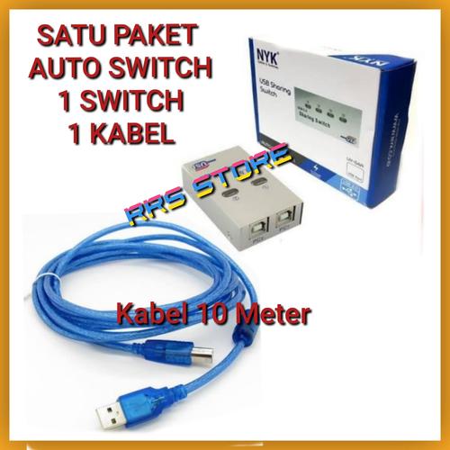 Jual Auto switch printer dan kabel printer paket tinggal pilih panjang ...