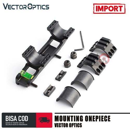 Jual Mounting Vector Optics Rel 22 Mounting Onepiece Vector Tube 25 Dan ...