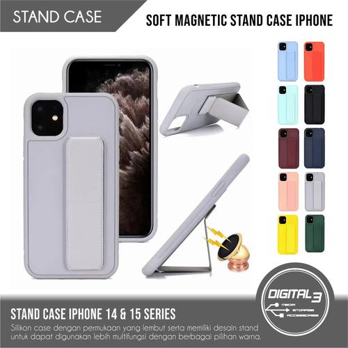 Jual Kick Stand Case Magnetic Bumper TPU Casing Iphone 14 15 Max Pro ...