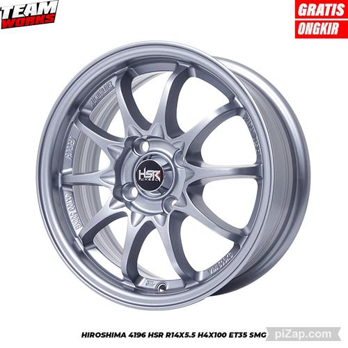 Jual Velg Mobil Hsr Hiroshima R14 Cayla Datsun Air ev Hole 4x100 et35 ...