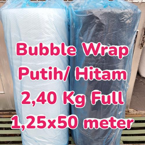 Jual PROMO bubble wrap GMP Hitam/Putih 1 roll 1,25x50m Murah bagus Bandung - Putih - Kab ...