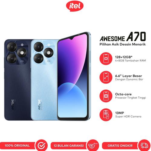 Jual Itel A70 4/256 - 4/128 & 3/128 gb New Garansi Resmi by Infinix - 4 ...