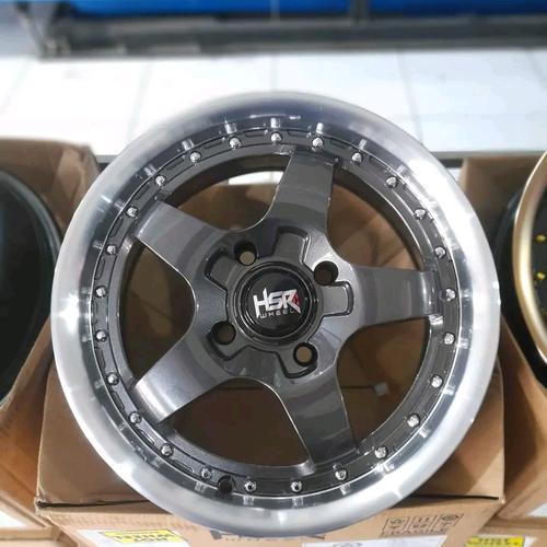 Jual New Stok Velg HSR BOB R15X6,5 HOLE 4X100 ET42 GREY - Kota Bandung ...