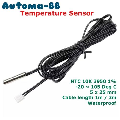 Jual NTC 10k 3950 Kabel Temperature Sensor Suhu untuk STC-1000 W1209 ...