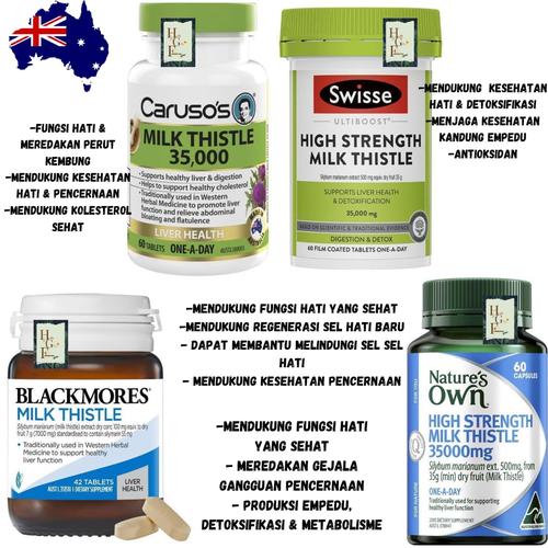 Jual Blackmores Milk Thistle 42 Tablet Kesehatan Liver Hati - BM MILK ...