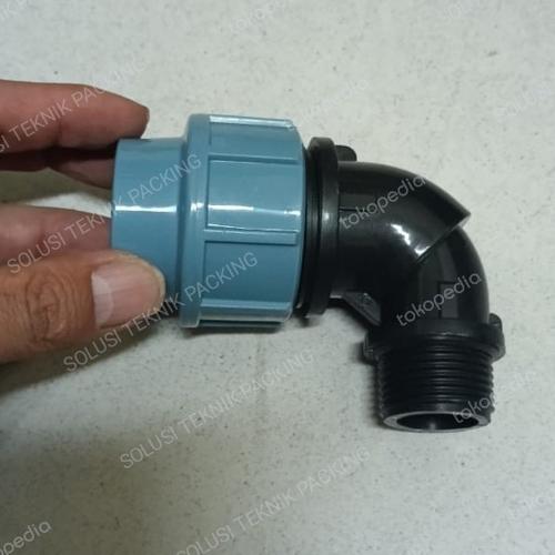 Jual Male Threaded Elbow Hdpe 32mm x 3/4" inch / Knee Drat Luar Hdpe ...