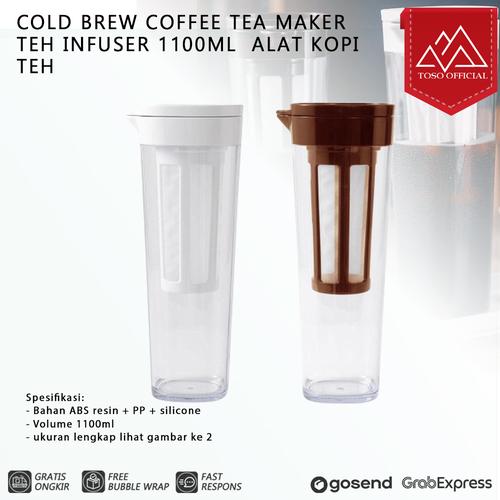 Promo Cold Brew Coffee Tea Maker Teh Infuser 1100ml Alat Kopi Teh Juice ...