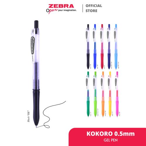 Promo Zebra Gel Pen Pulpen Kokoro - 0.5 mm - Hitam - Jakarta Pusat ...