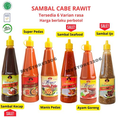 Jual Sambal Balado 72 Super Pedas / Manis Pedas / Sambal Seafood 72 ...
