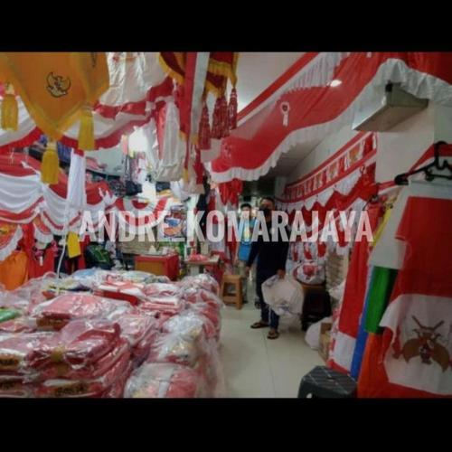 Jual Bendera Dinding Bendera Pagar Vitrase Merah Putih 5Meter 5 ...