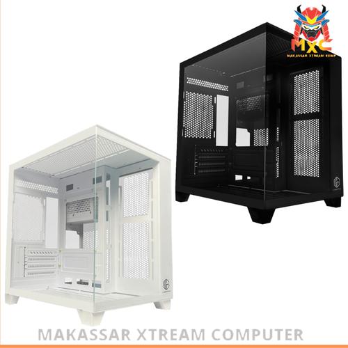 Jual CASING PC GAMING CUBE GAMING SHAFEL Lite version M-ATX Tempered ...