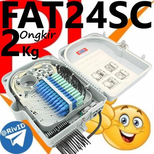 Jual ODP Kosongan 24 Core SC 24c FAT Lengkap Adapter Pigtail Spliter 1: ...