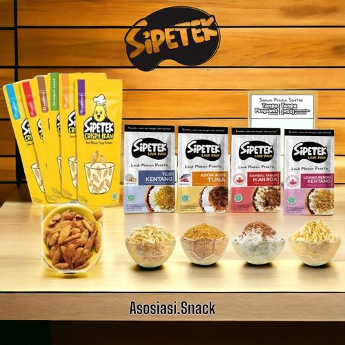 Jual SIPETEK IKAN CRISPY Lauk Pauk Cemilan Lauk pauk Sehat Kalsium ...