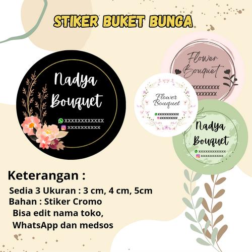 Jual STIKER BUKET BUNGA BULAT - Kab. Magelang - Erinka Collection ...