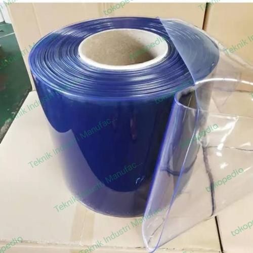 Jual Tirai Plastik PVC / PVC Curtain Blue Clear 3mm x 20cm Roll ...