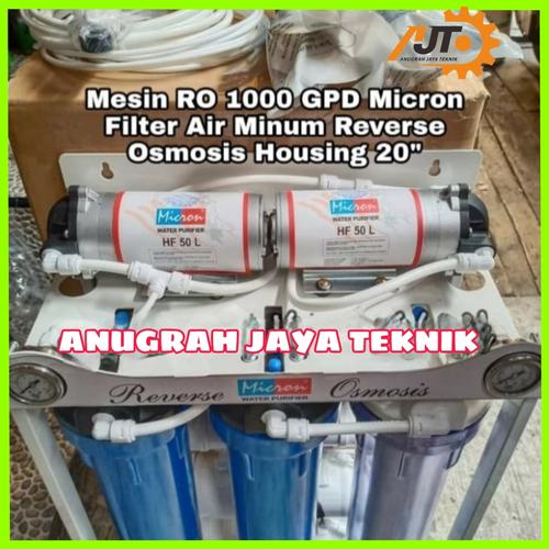 Jual Mesin RO 1000 GPD Micron Filter Air Minum Reverse Osmosis Housing ...