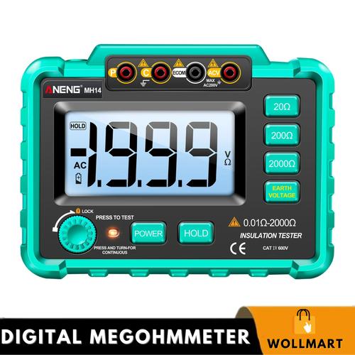 Promo Alat Ukur Grounding Listrik Digital Insulation Ohm Meter Earth ...