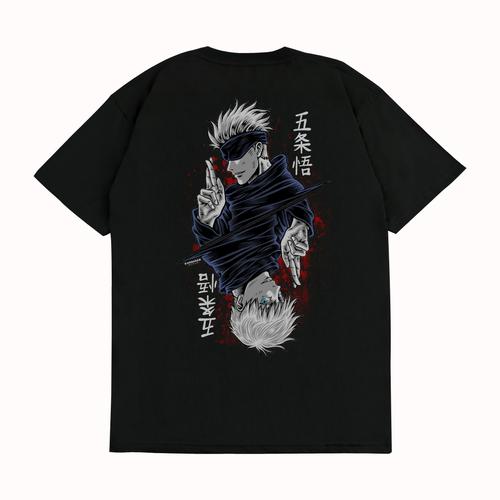 Jual Kaos Baju Anime JUJUTSU KAISEN GOJO SATORU V1 Kaos Anime ...