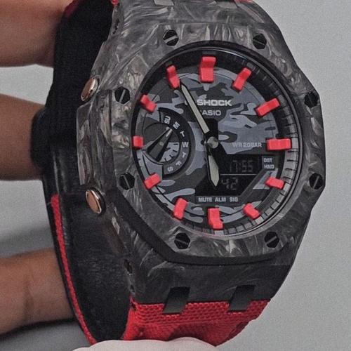 Jual CasiOak Carbon Fiber Case G‐Shock GA‐2100 GA2100 Gshock Custom ...
