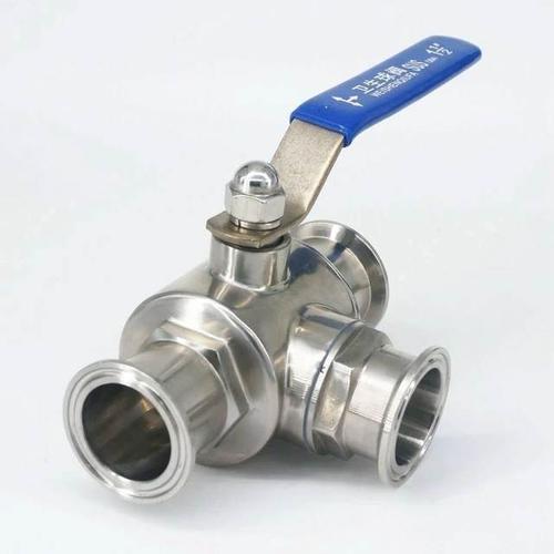 Jual ball valve sanitary ss304 3way ferrule 2"inch / three way ferrule ...