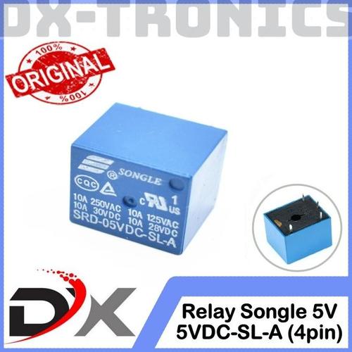 Jual Relay SONGLE 5V 10A SRD-05VDC-SL-A 4 Pin Original - Jakarta Barat ...