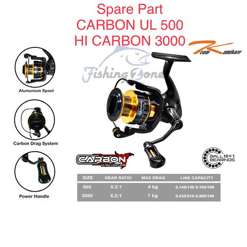 Jual Spare Part Reel KAMIKAZE CARBON UL 500 / HI CARBON 3000 Spin 100% ...