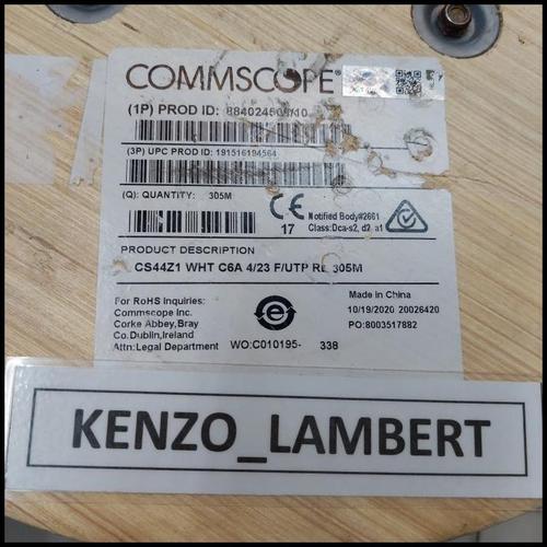 Jual Kabel Lan Ftp Amp Commscope Cat 6A / Stp Amp Cat6A / Commscope Cat ...