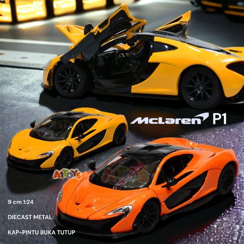 Promo Miniatur diecast mobil McLaren P1 orange Rastar 19 cm 1:24 - Land ...