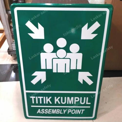Jual SAFETY SIGN / RAMBU TITIK KUMPUL BAHAN PLAT 40 X 60 CM BISA CUSTOM ...