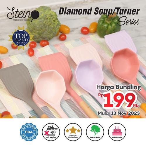 Jual Steincookware Stein Spatula Diamond 2 in 1 ( Diamond Turner + Soup ...