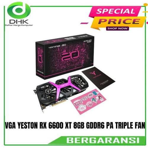 Jual VGA YESTON RX 6600 XT 8GB GDDR6 PA TRIPLE FAN - Jakarta Barat ...