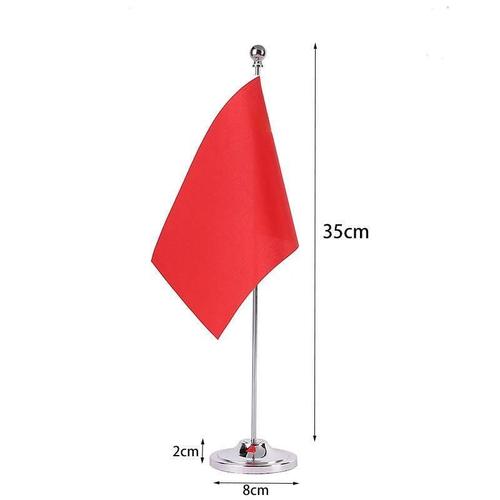 Jual Stand Tiang Bendera Meja Metal Stand Tiang Bendera + Bendera merah ...