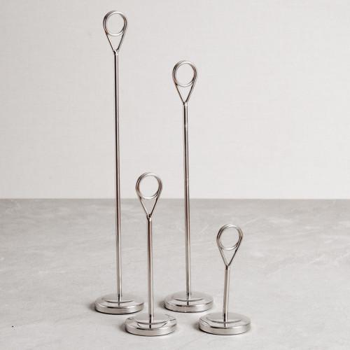 Jual Brewsuniq - Longbottom Menu Card Holder Silver - 4 6 10 & 12 inch ...