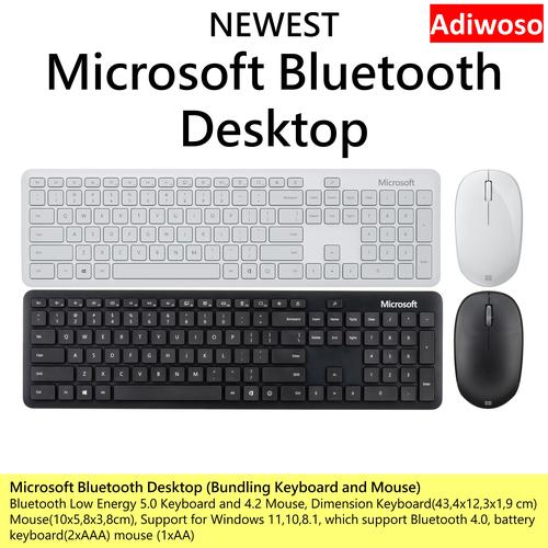 Jual Microsoft Bluetooth Desktop Keyboard Mouse - Matte Black - Kota ...