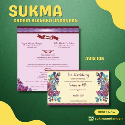 Jual BLANGKO UNDANGAN AVIS 105 | SUKMA UNDANGAN - Kota Semarang ...
