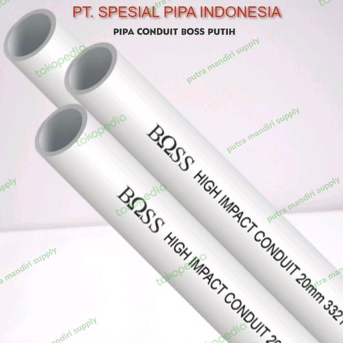 Jual Pipa conduit 20 mm klem pipa 20 mm sock pipa 20 mm merk BOSS ...