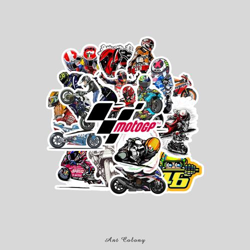 Jual Stiker MotoGP Sticker Vinyl Doff Laminasi | Sticker MotorGP - Doff ...