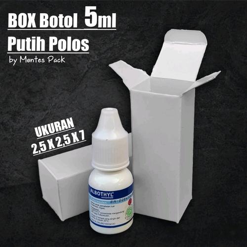 Jual Box Botol Tola POLOS / Kemasan botol tetes / packaging botol 5ml ...