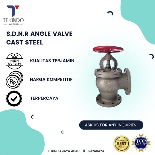 Jual SDNR ANGLE VALVE Cast Steel TYPE JIS 10K DN 50A 100A 125A 150A ...