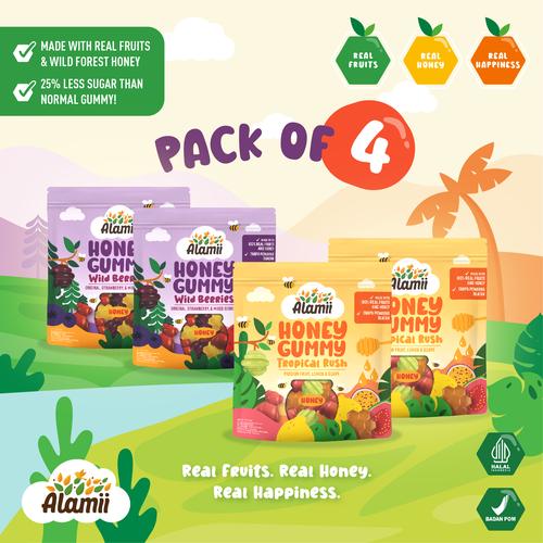 Jual Alamii Honey Gummy - Pack of 4 x 40g (Mix Varian) - Jakarta Barat ...