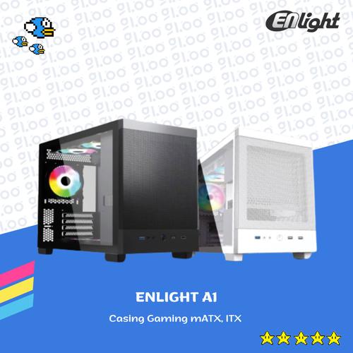 Jual Casing Enlight A1 - mATX, ITX Gaming Case - Putih - Kota Bandung ...