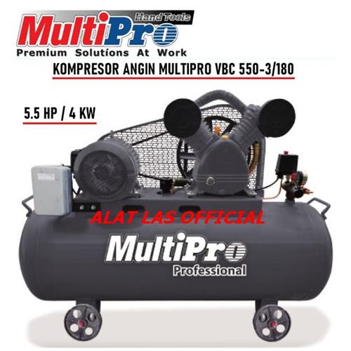 Jual Kompresor Angin Multipro VBC 550-3/180 Mesin Compressors Angin 5.5 ...