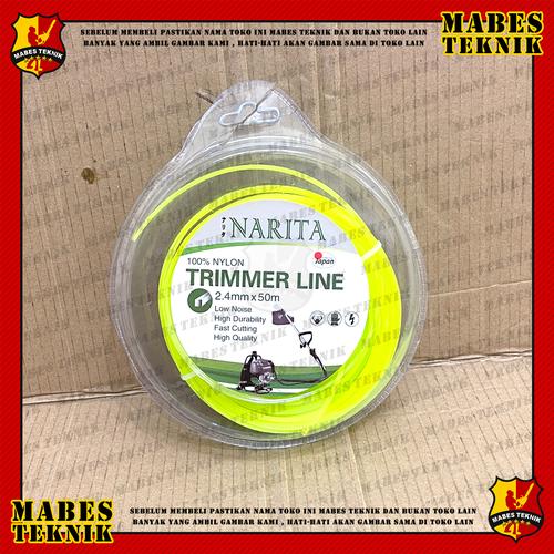 Jual SENAR POTONG RUMPUT 2.4MM - NYLON TRIMER LINE - NARITA 50 METER ...