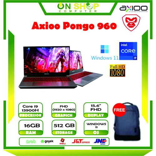 Jual AXIOO PONGO 960 Core I9 RAM 16GB SSD 512GB RTX 4060 W11 Titanium ...