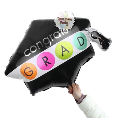 Jual Balon Foil Graduation Toga / Balon Foil Sarjana Toga Grad Rainbow ...