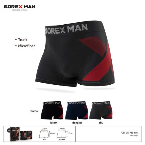 Jual CD celana dalam pria boxer sport sorex m 3816 seamless edition ...