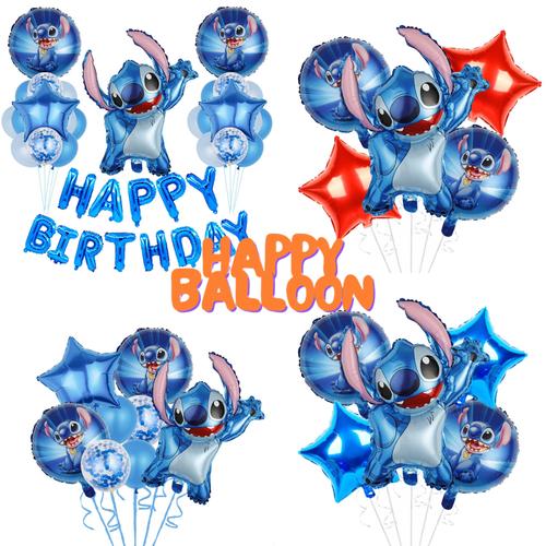 Jual HappyBalloon Paket Balon Tema Stitch Biru Simpel (PD193) - (PD193 ...